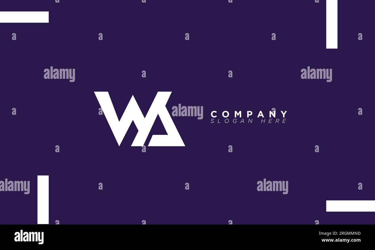 WA Alphabet letters Initials Monogram logo Stock Vector Image & Art - Alamy