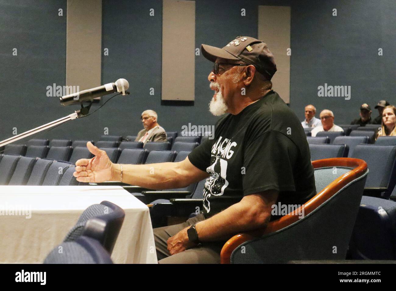National Black Lung Association President Gary Hairston speaks during a ...