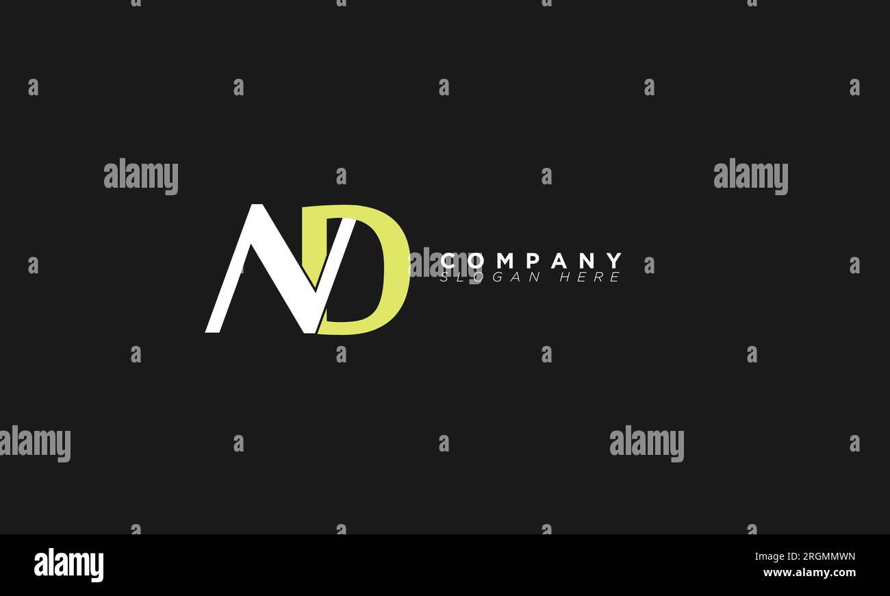 Nd logo vector vectors Stock Vector Images - Alamy
