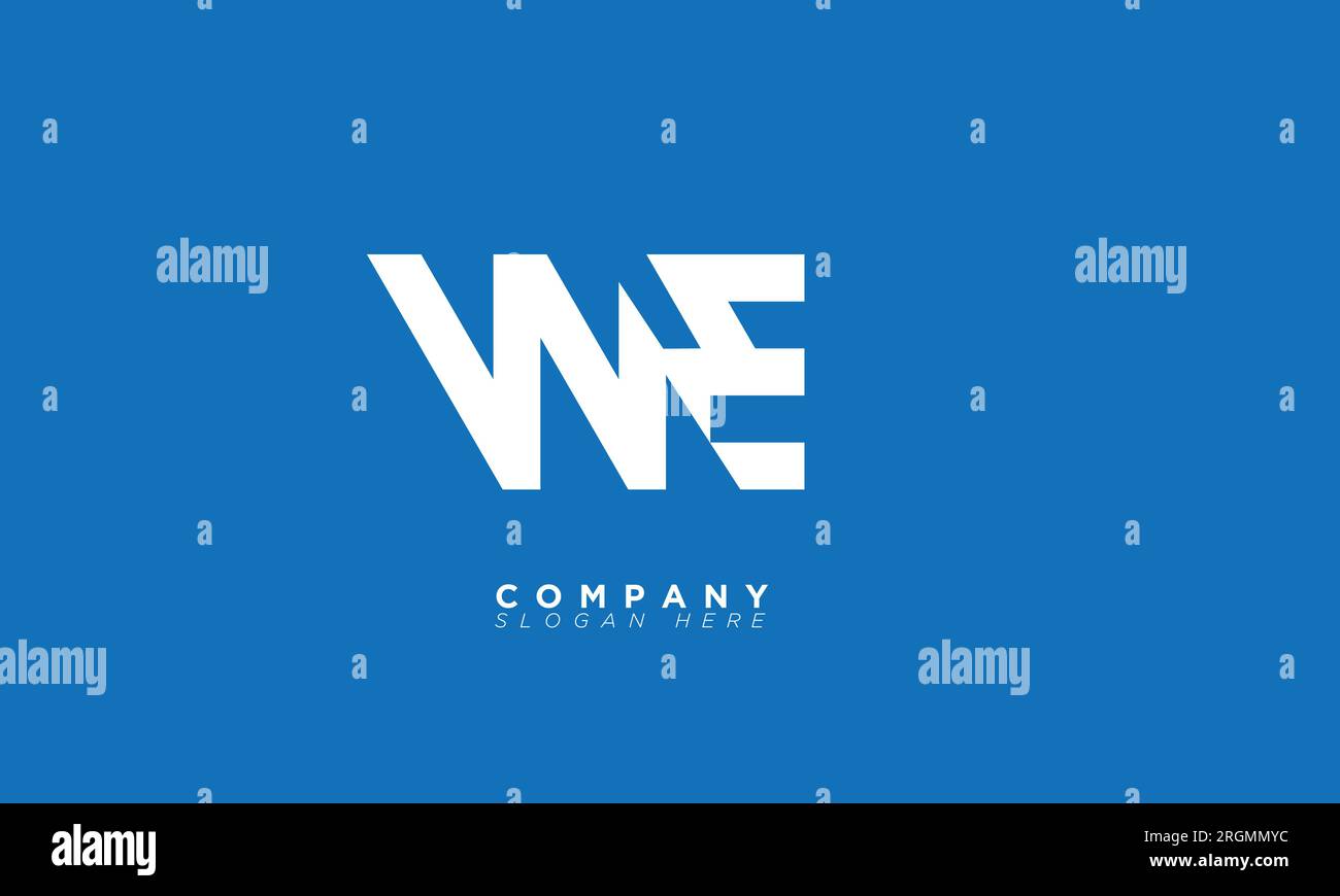 WE Alphabet letters Initials Monogram logo Stock Vector Image & Art - Alamy