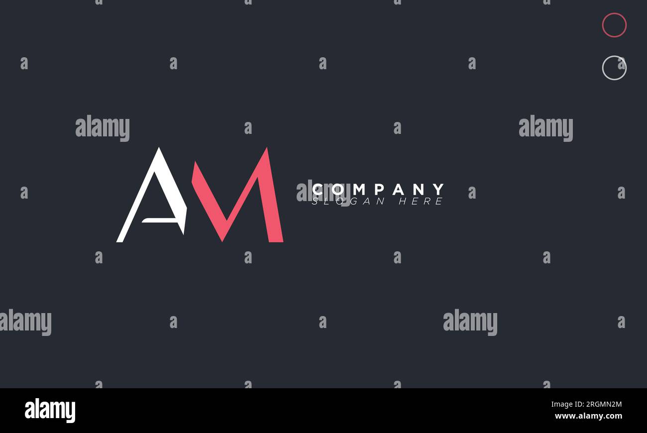 AM Alphabet letters Initials Monogram logo Stock Vector Image & Art - Alamy