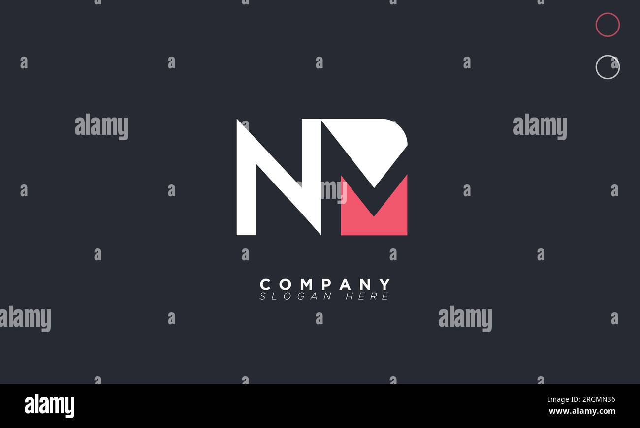 NM Alphabet letters Initials Monogram logo Stock Vector Image & Art - Alamy