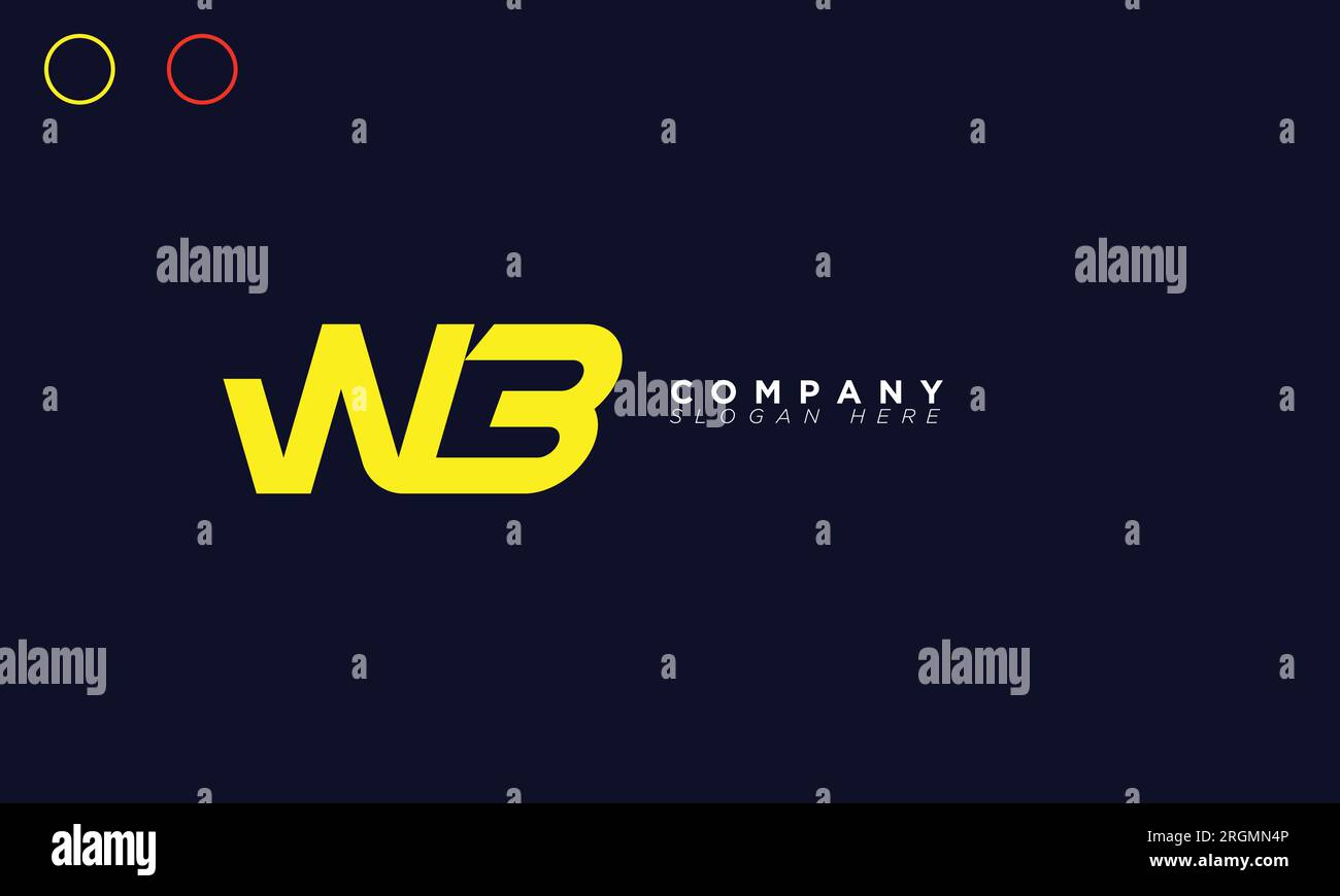 WB Alphabet letters Initials Monogram logo Stock Vector Image & Art - Alamy
