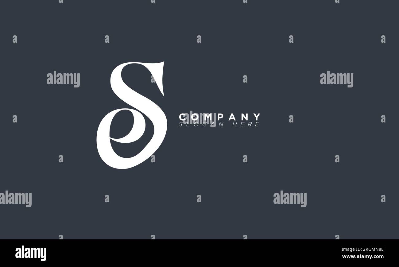ES Alphabet letters Initials Monogram logo Stock Vector Image & Art - Alamy
