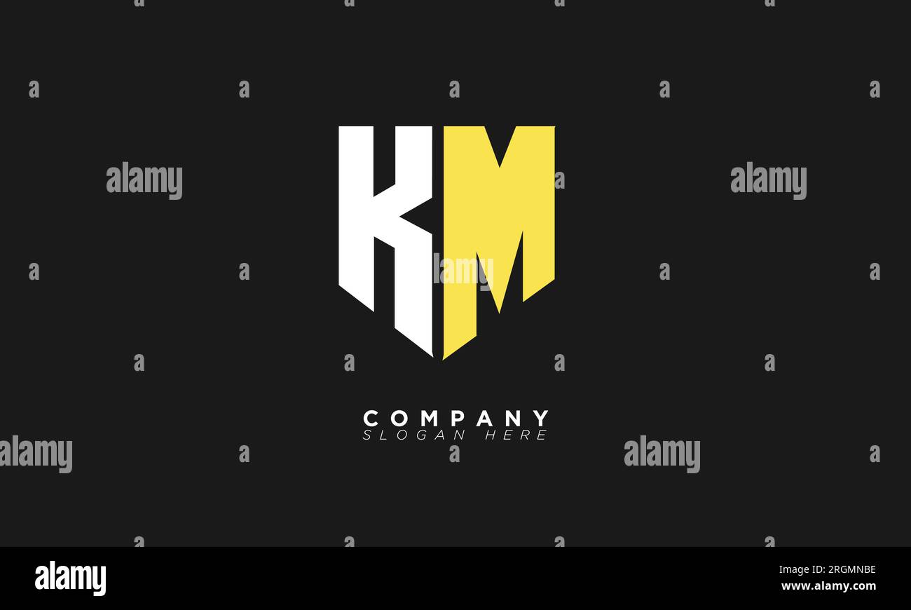KM Alphabet letters Initials Monogram logo Stock Vector Image & Art - Alamy