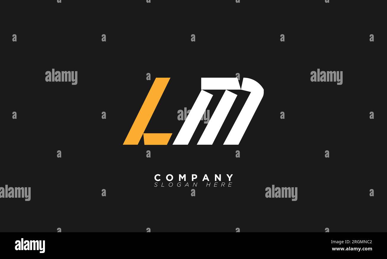 Lm alphabet Stock Vector Images - Alamy