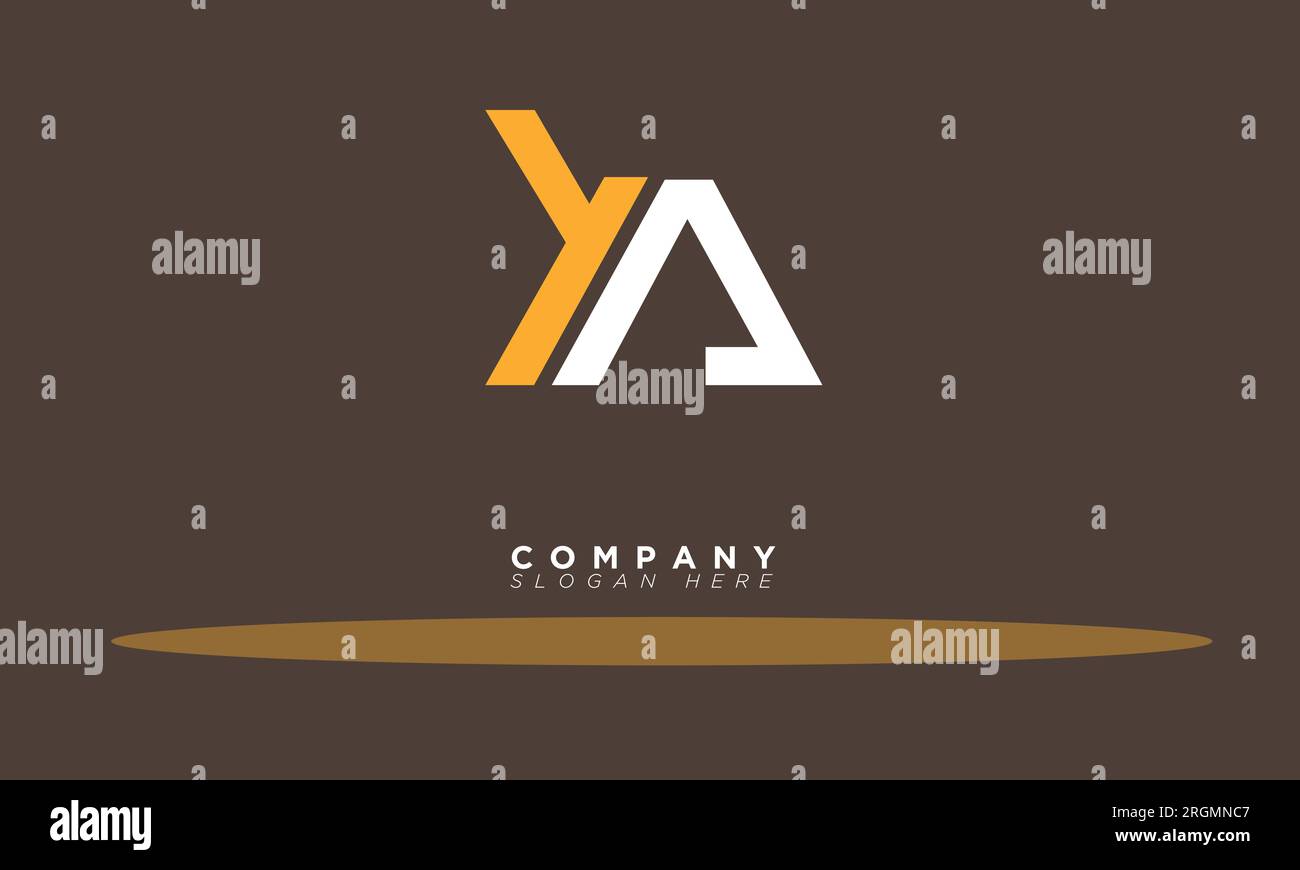 Ya initials logo hi-res stock photography and images - Alamy