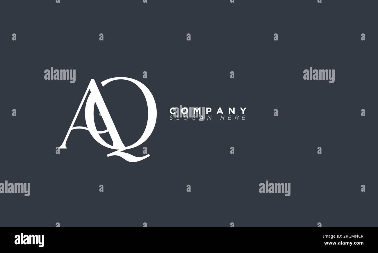 Aq initials logo hi-res stock photography and images - Alamy