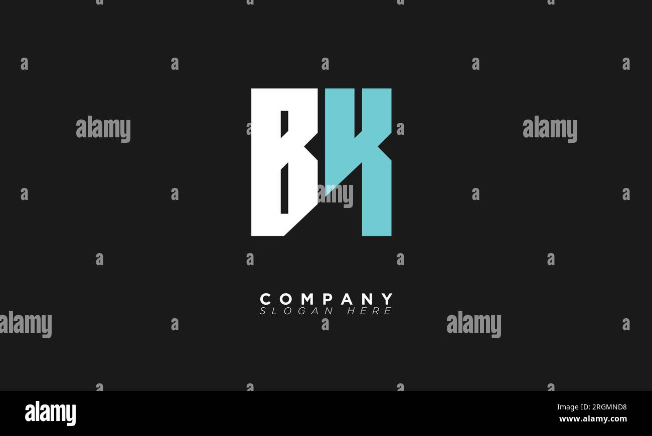 Bk initials logo hi-res stock photography and images - Alamy