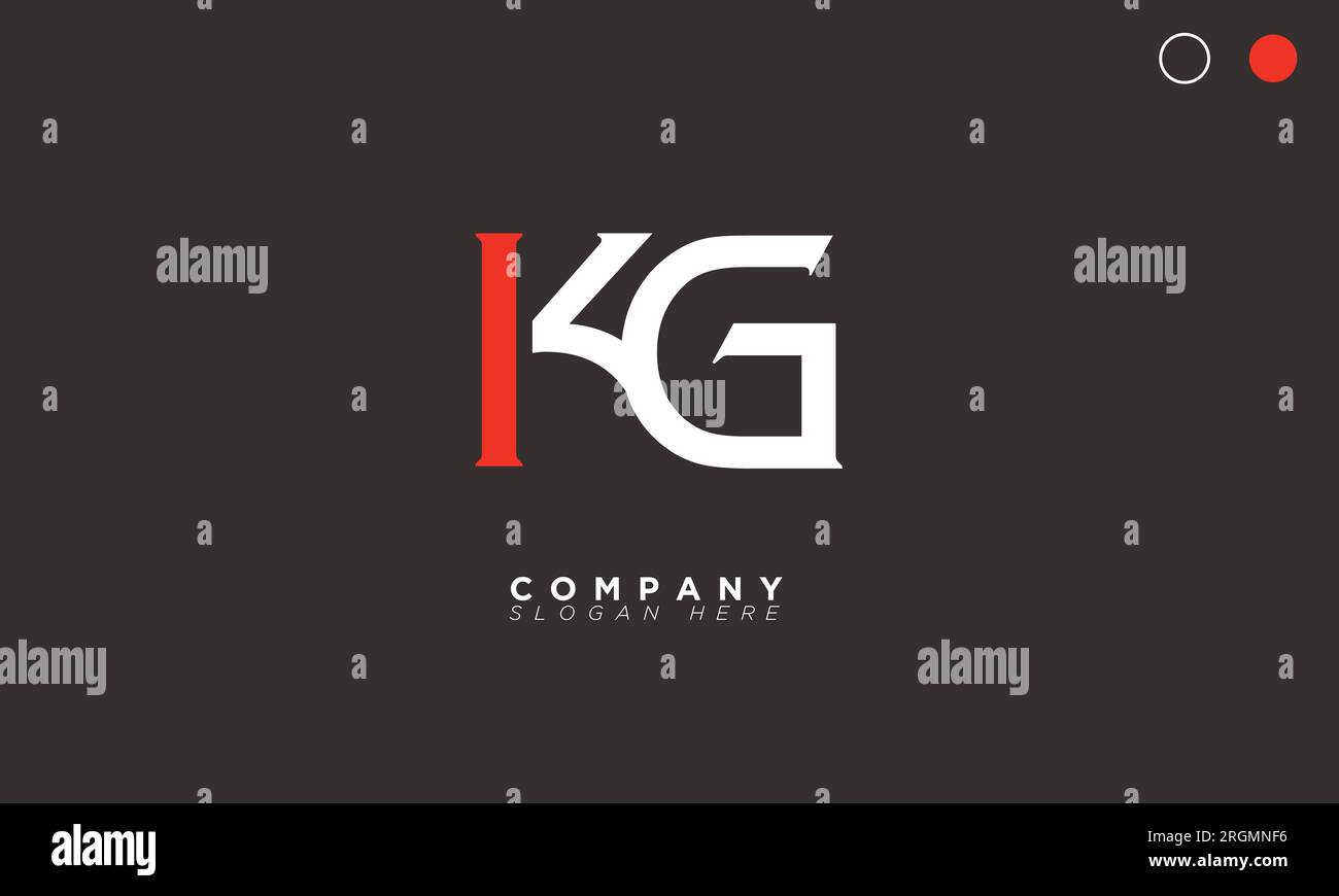 KG Alphabet letters Initials Monogram logo Stock Vector Image & Art - Alamy