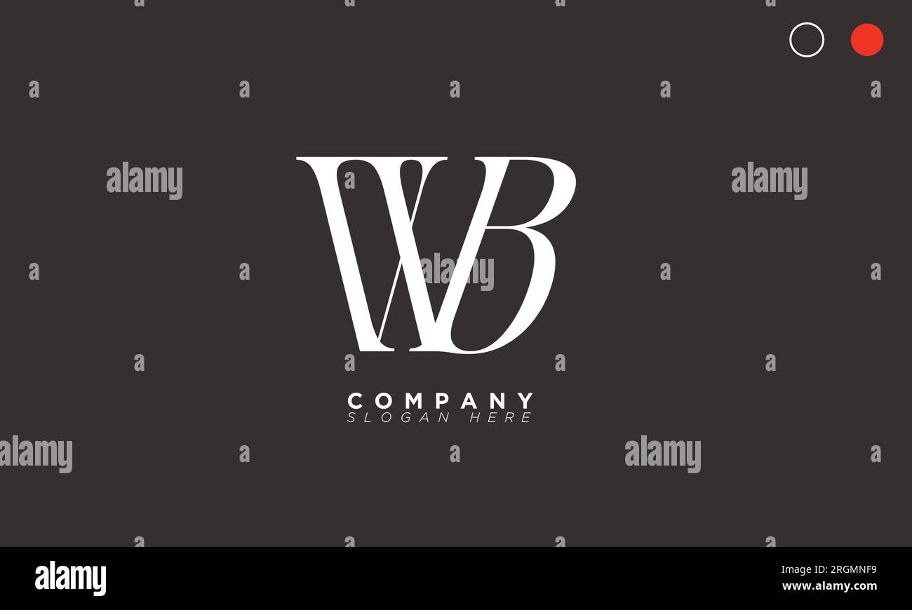 Wb initials logo hi-res stock photography and images - Alamy