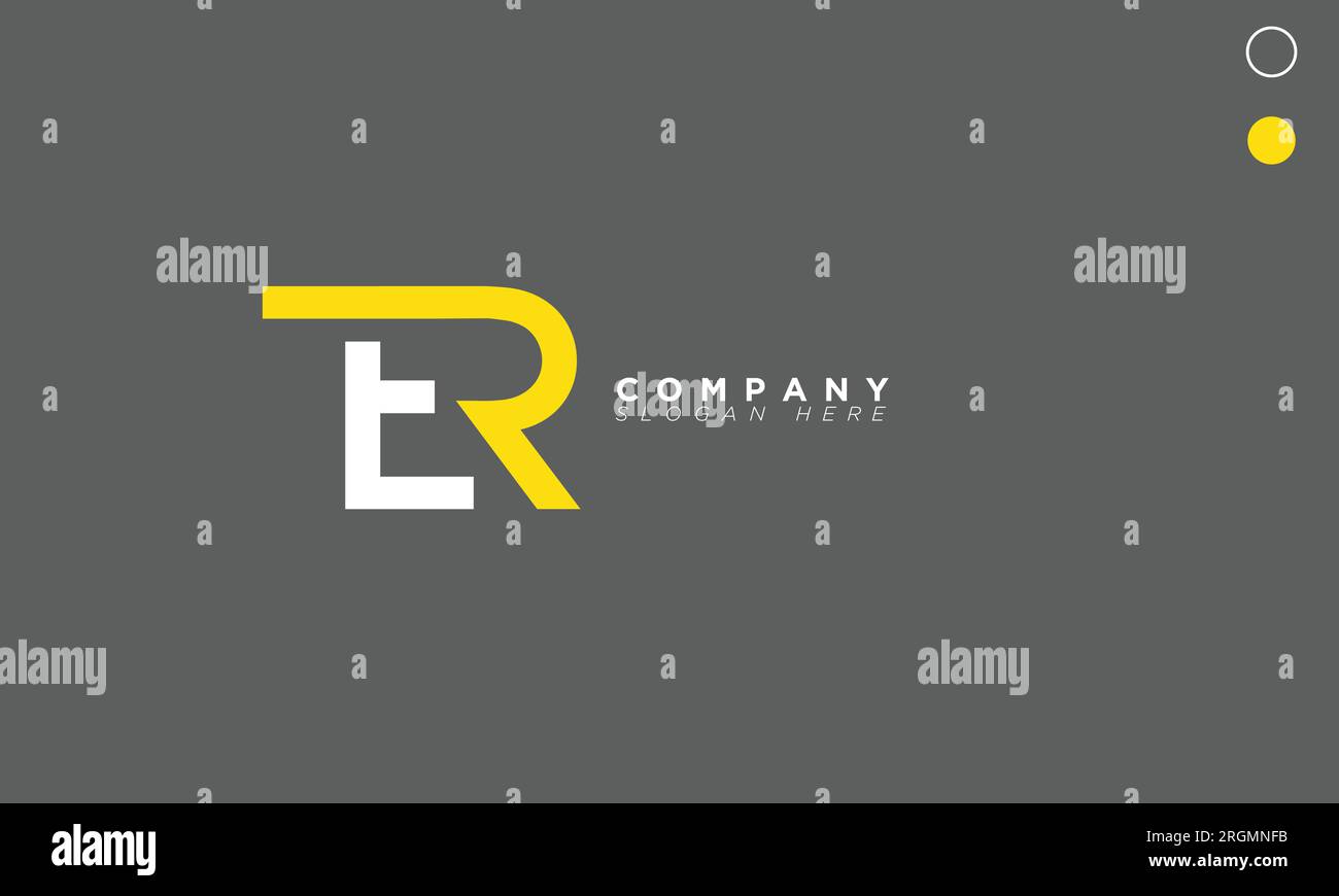 ER Alphabet letters Initials Monogram logo Stock Vector Image & Art - Alamy