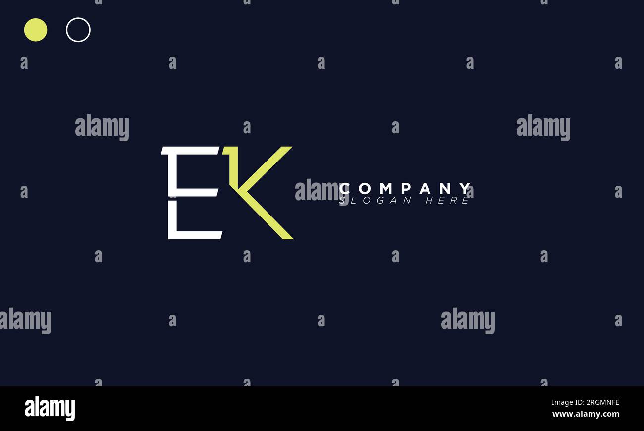 Ek letters Stock Vector Images - Alamy