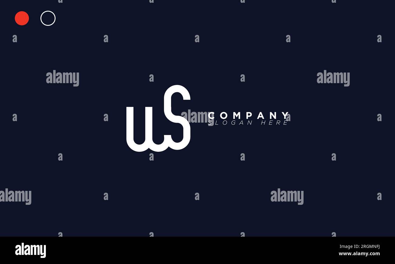 WS Alphabet letters Initials Monogram logo Stock Vector Image & Art - Alamy