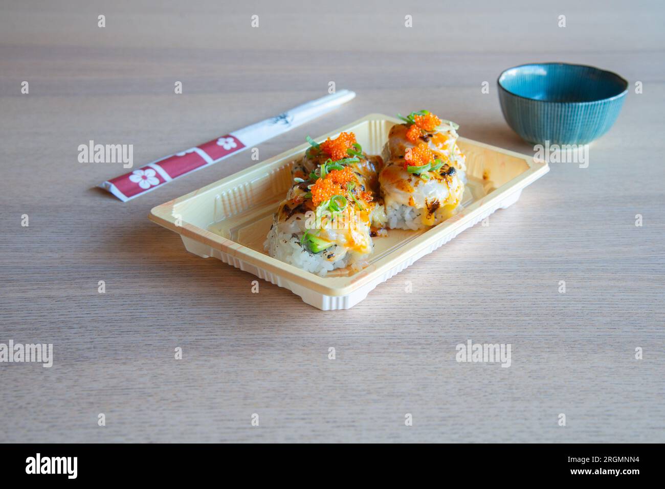 Japanese Food in display for the photo shoot in Tokyo, Japan. Nowadays ...