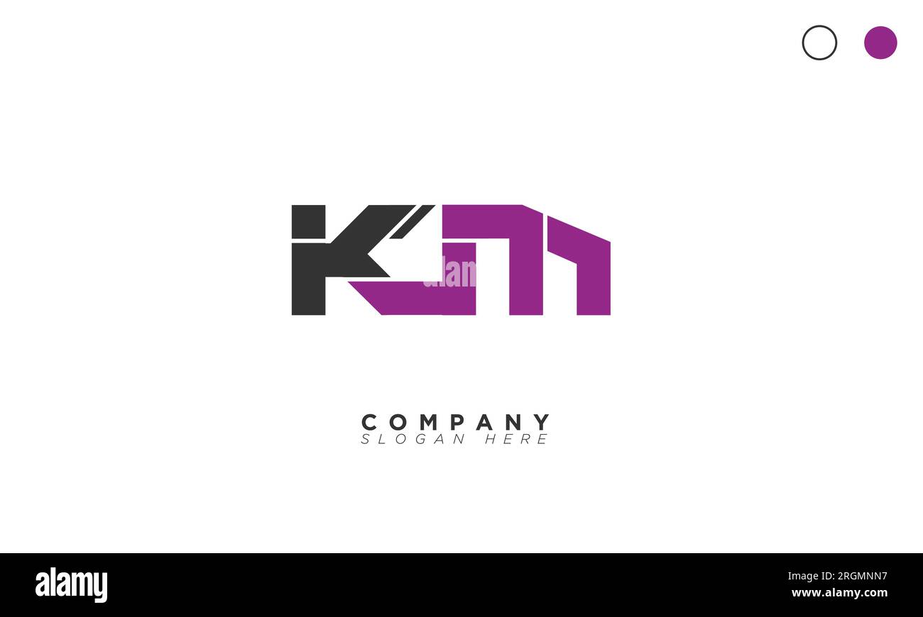 KM Alphabet letters Initials Monogram logo Stock Vector Image & Art - Alamy