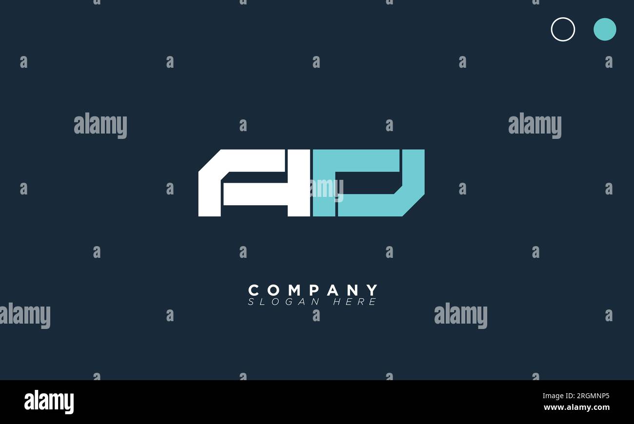 AD Alphabet letters Initials Monogram logo Stock Vector Image & Art - Alamy