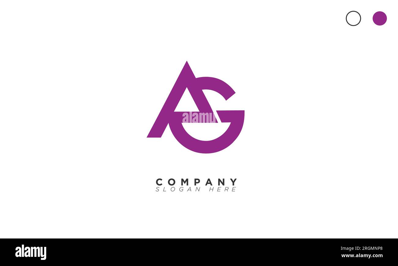 Ag initials logo Cut Out Stock Images & Pictures - Alamy
