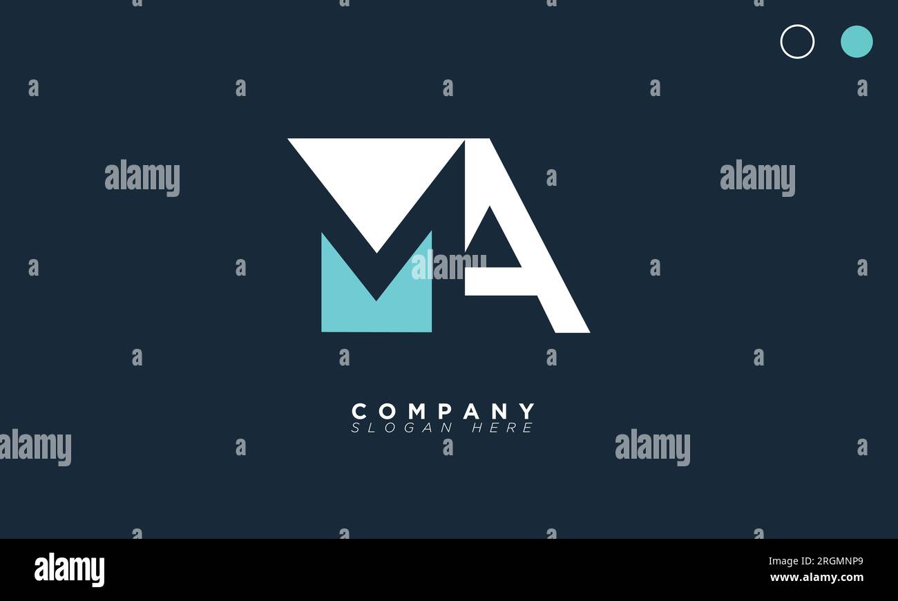 MA Alphabet letters Initials Monogram logo Stock Vector Image & Art - Alamy