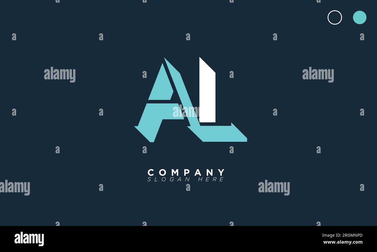 AL Alphabet letters Initials Monogram logo Stock Vector Image & Art - Alamy