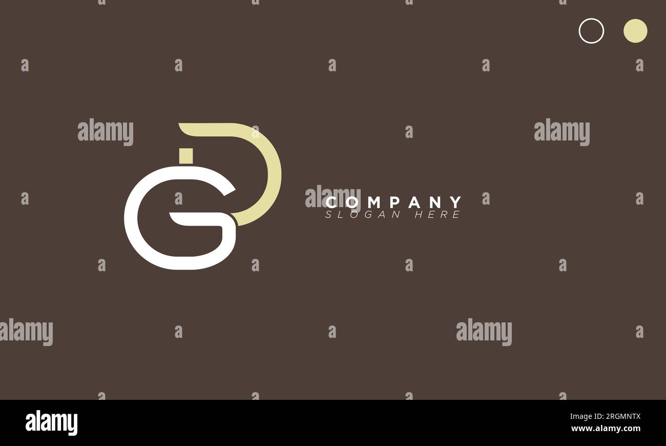 GD Alphabet letters Initials Monogram logo Stock Vector Image & Art - Alamy