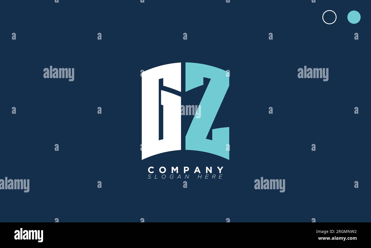 GZ Alphabet letters Initials Monogram logo Stock Vector Image & Art - Alamy