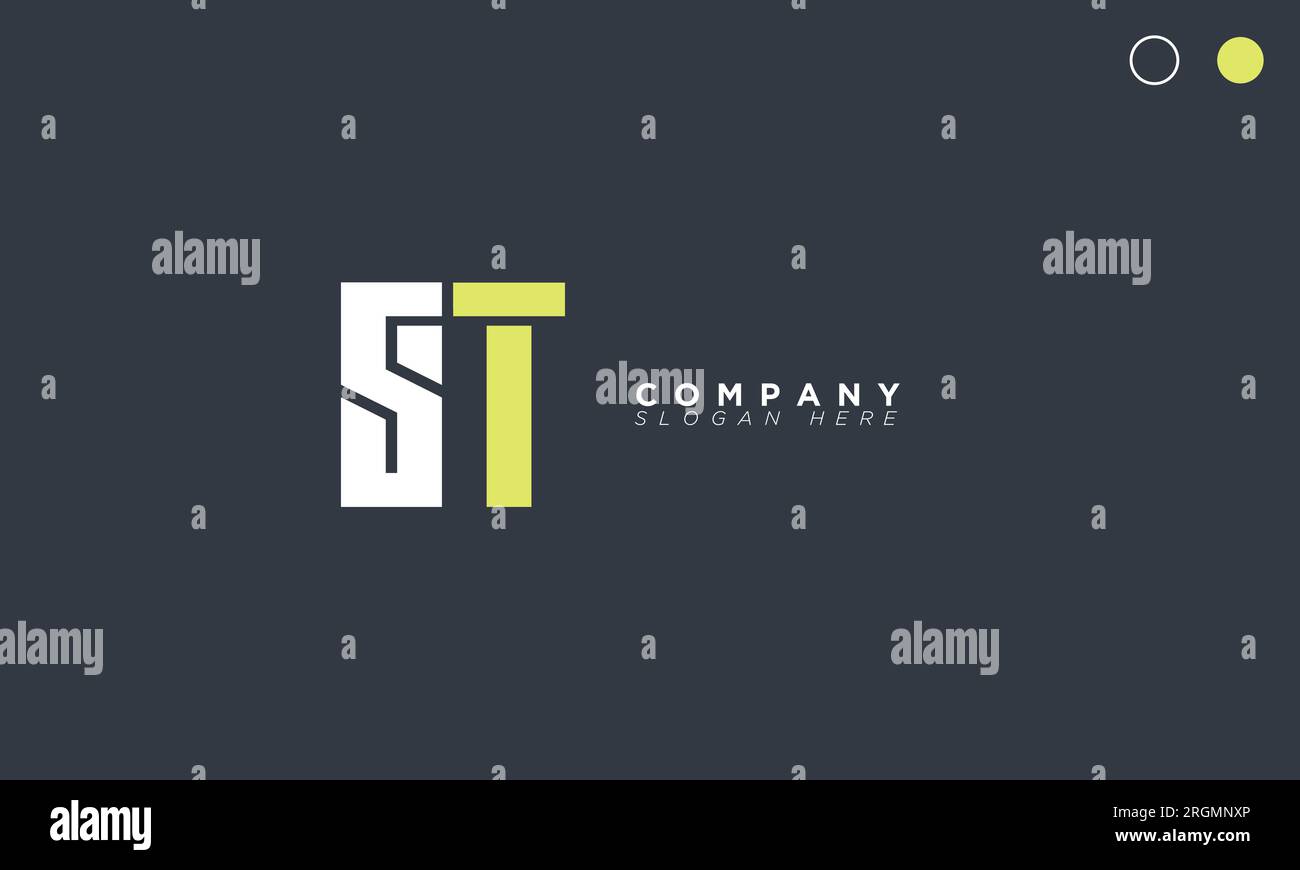 ST Alphabet letters Initials Monogram logo Stock Vector Image & Art - Alamy