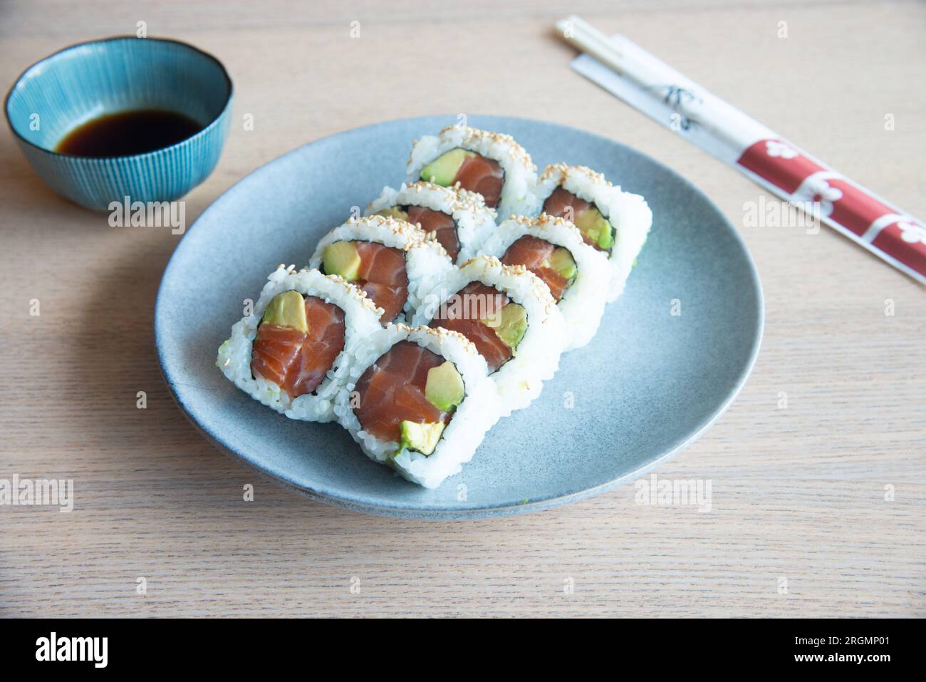 Japanese Food in display for the photo shoot in Tokyo, Japan. Nowadays ...