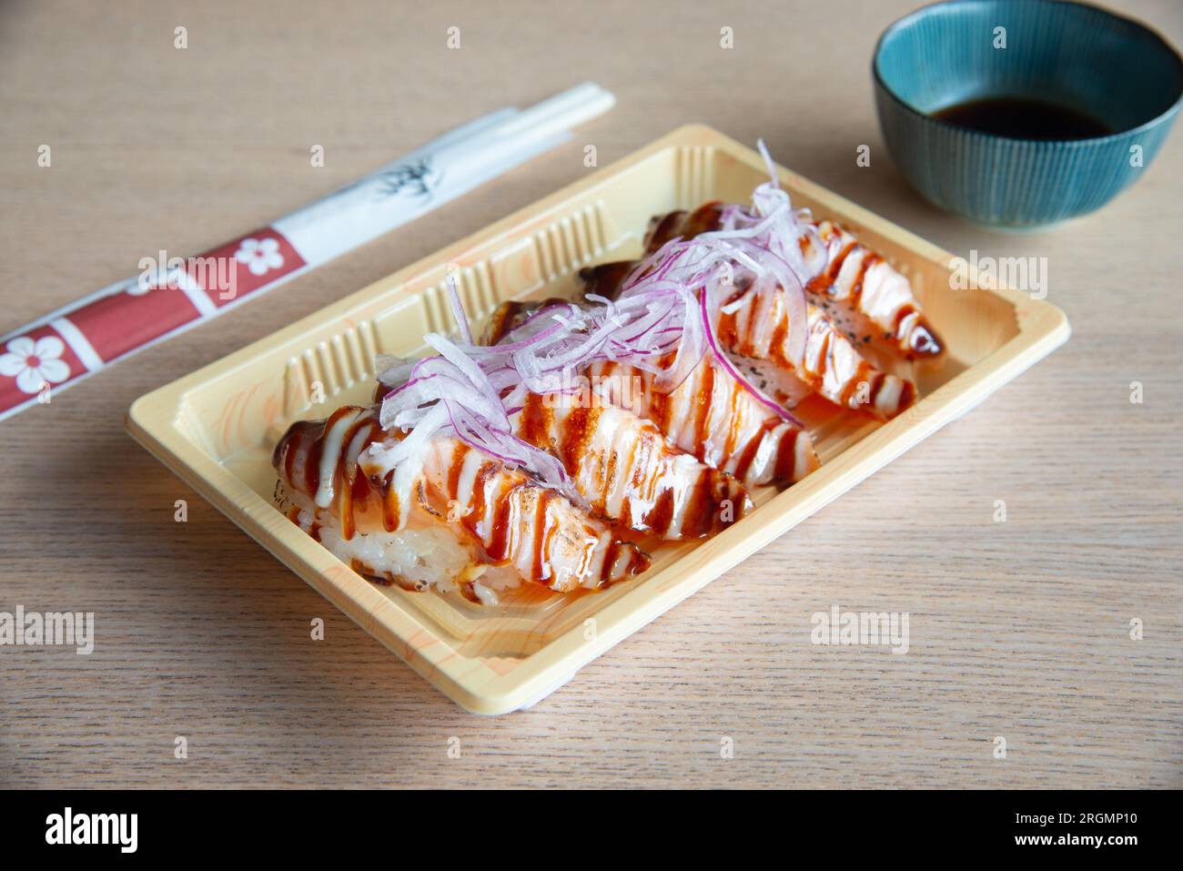 Japanese Food in display for the photo shoot in Tokyo, Japan. Nowadays ...