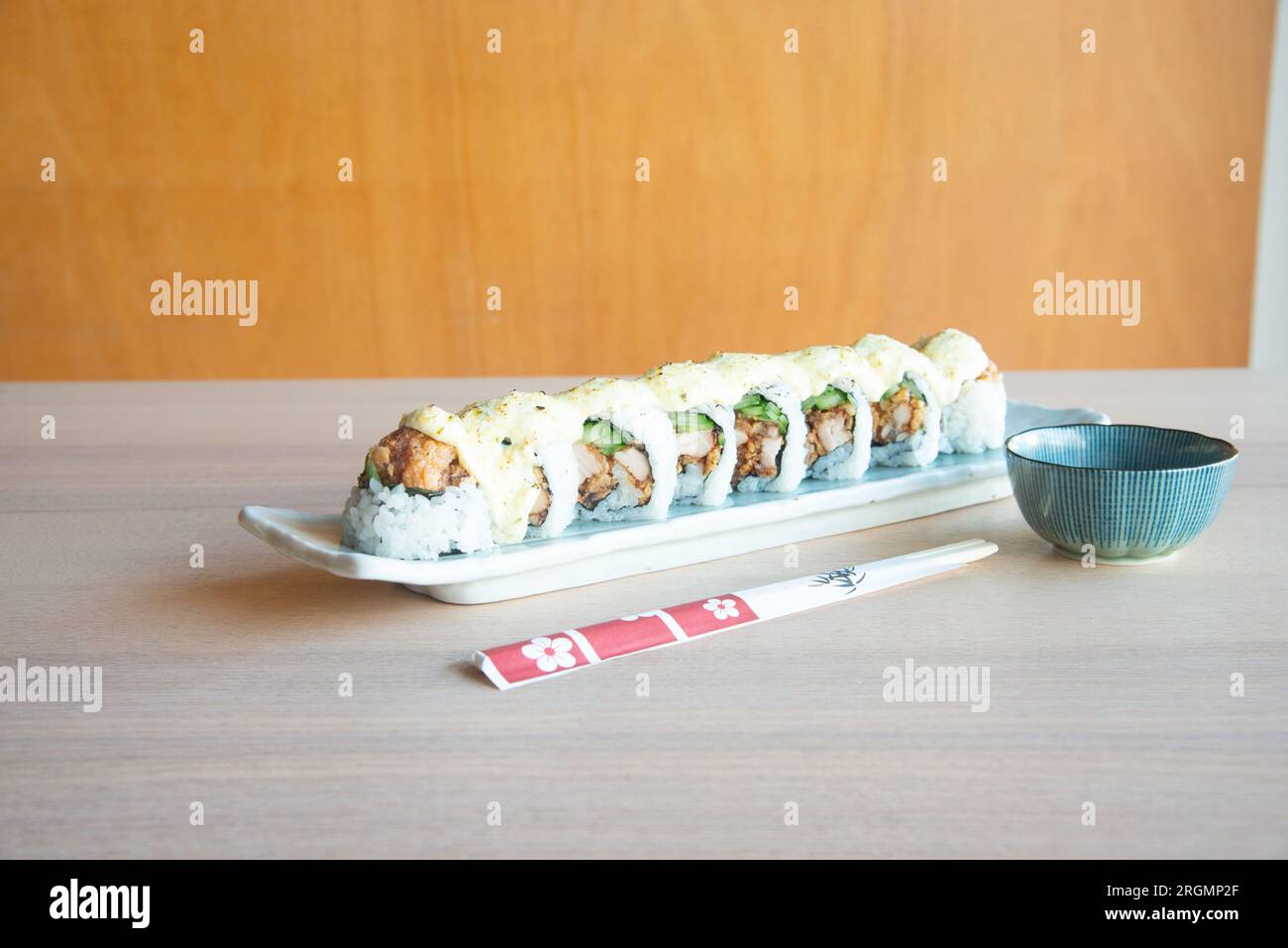 Japanese Food in display for the photo shoot in Tokyo, Japan. Nowadays ...