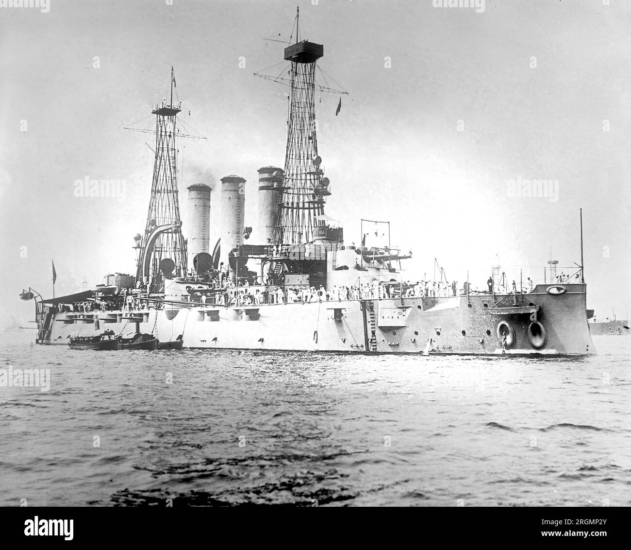 U.S.S. Georgia underway ca. 1910-1925 Stock Photo - Alamy