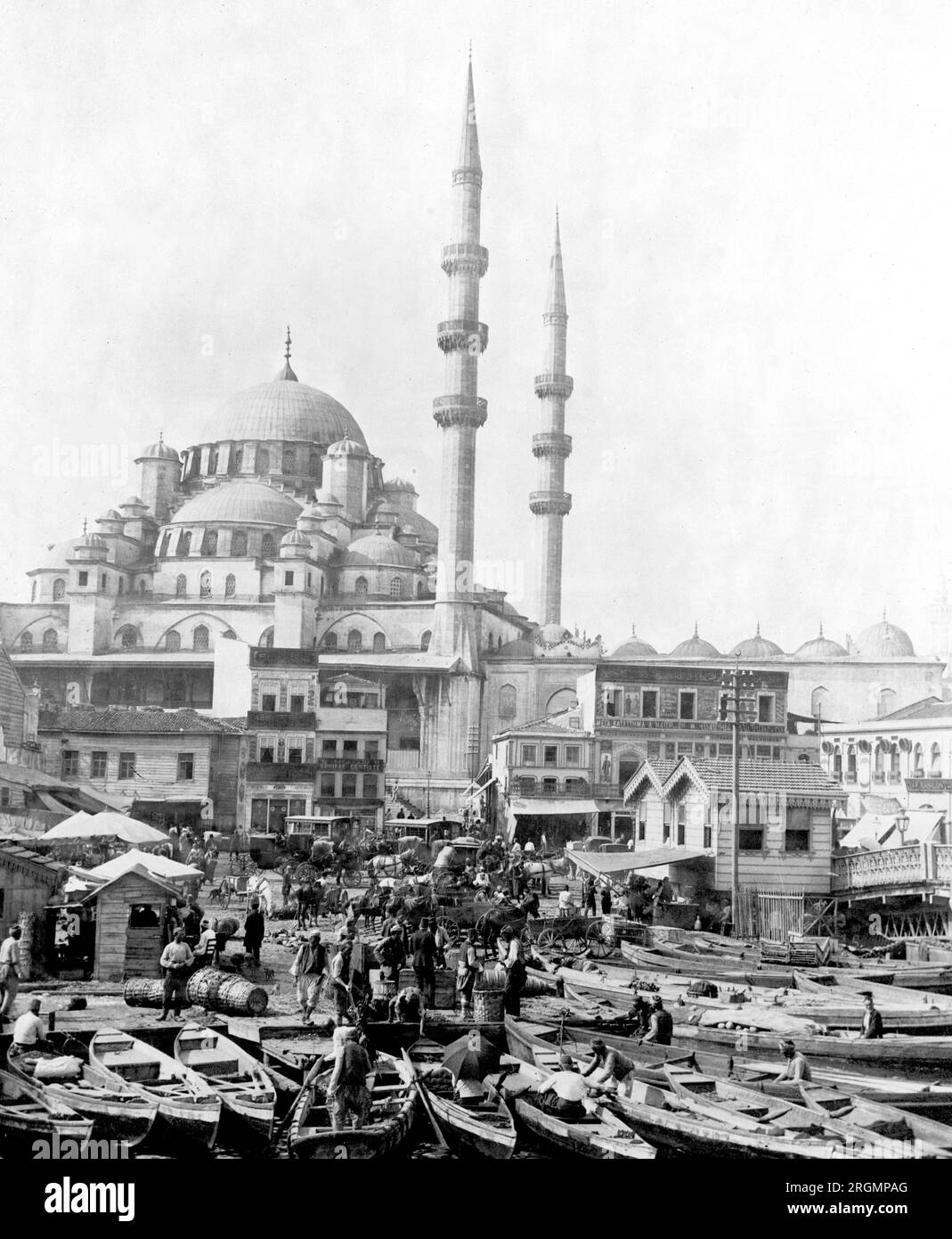 Mosque Sultana at Stamboul (Istanbul) Turkey ca. 1910-1926 Stock Photo ...