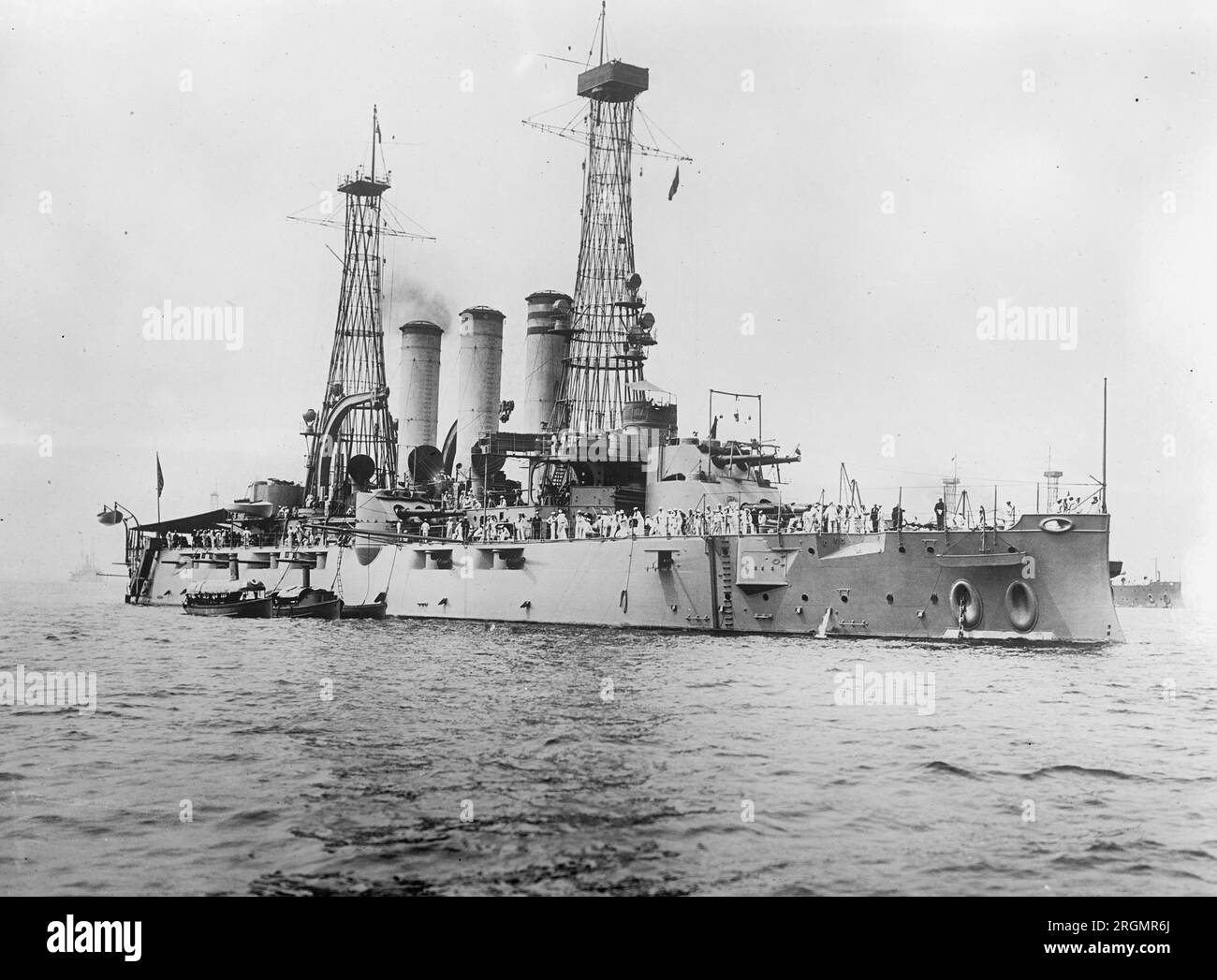U.S.S. Georgia underway ca. 1900-1917 Stock Photo - Alamy