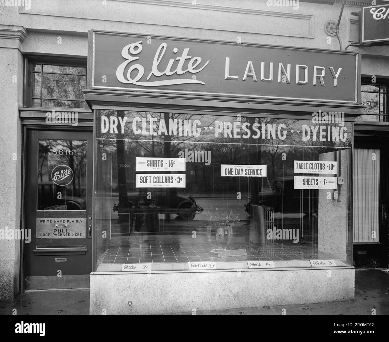 Palace Laundry store front (Elite Laundry) (possibly Washington D.C ...