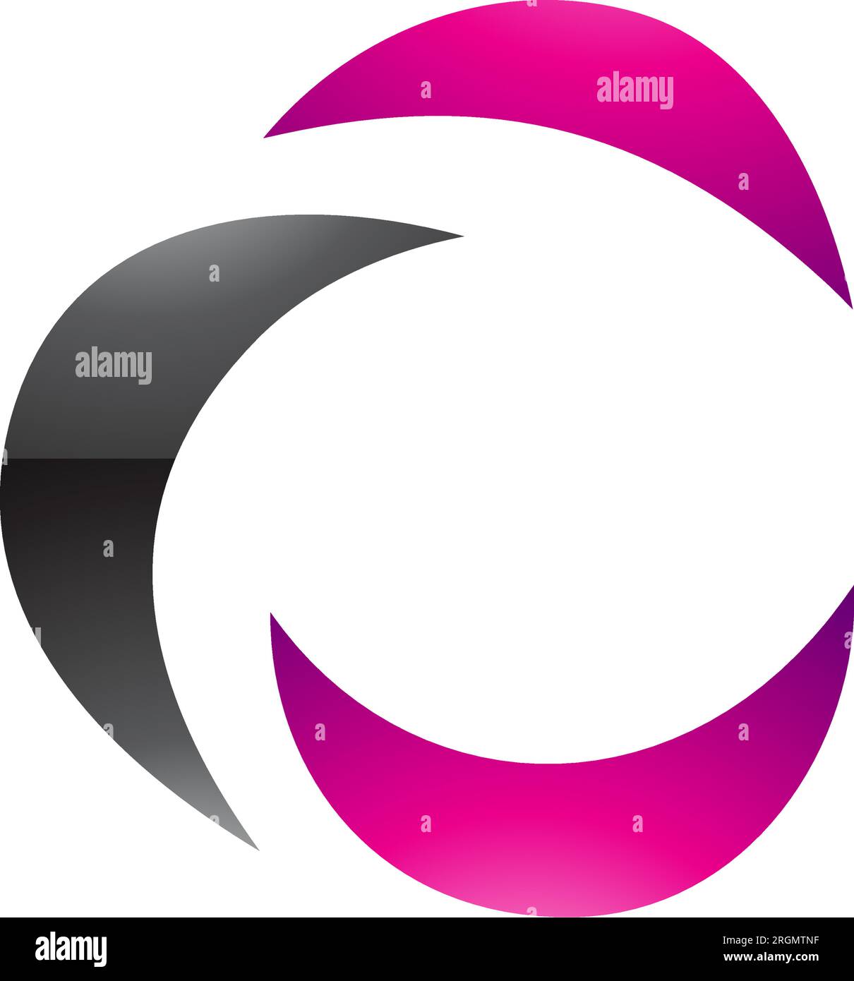 Bold white crescent shape hi-res stock photography and images - Alamy