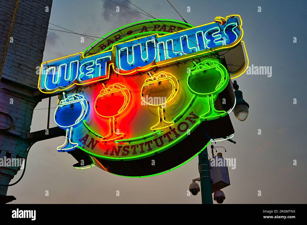 Neon Signs along Beale Street in Memphis Stock Photo - Alamy