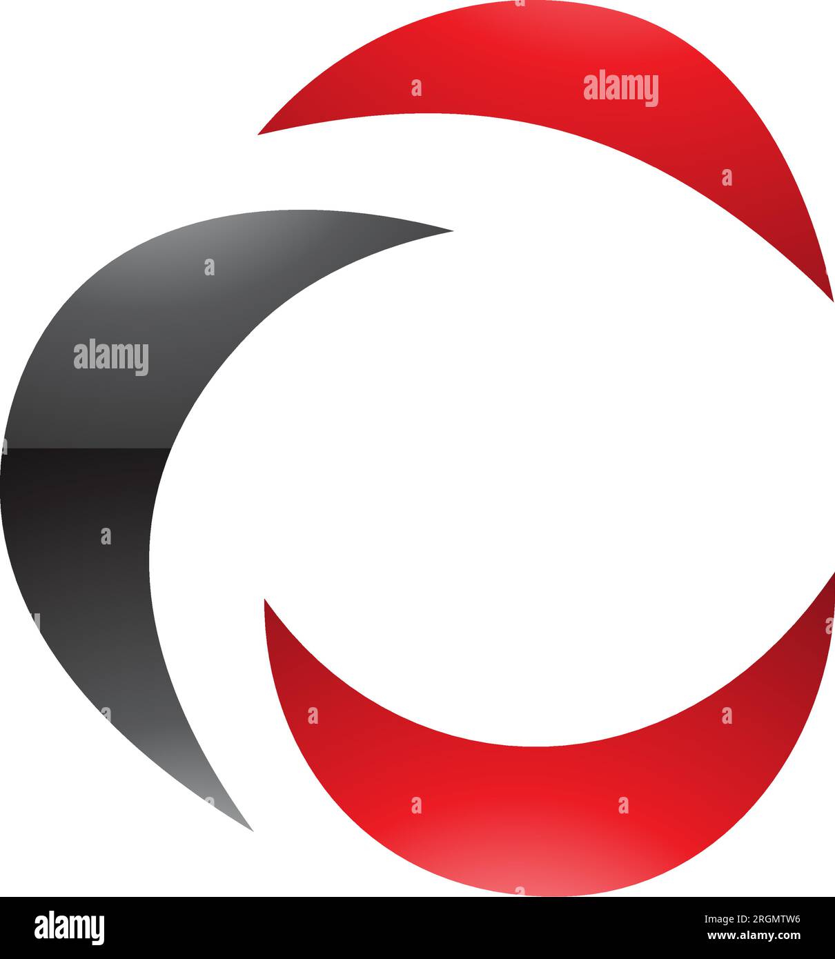 Bold white crescent shape hi-res stock photography and images - Alamy