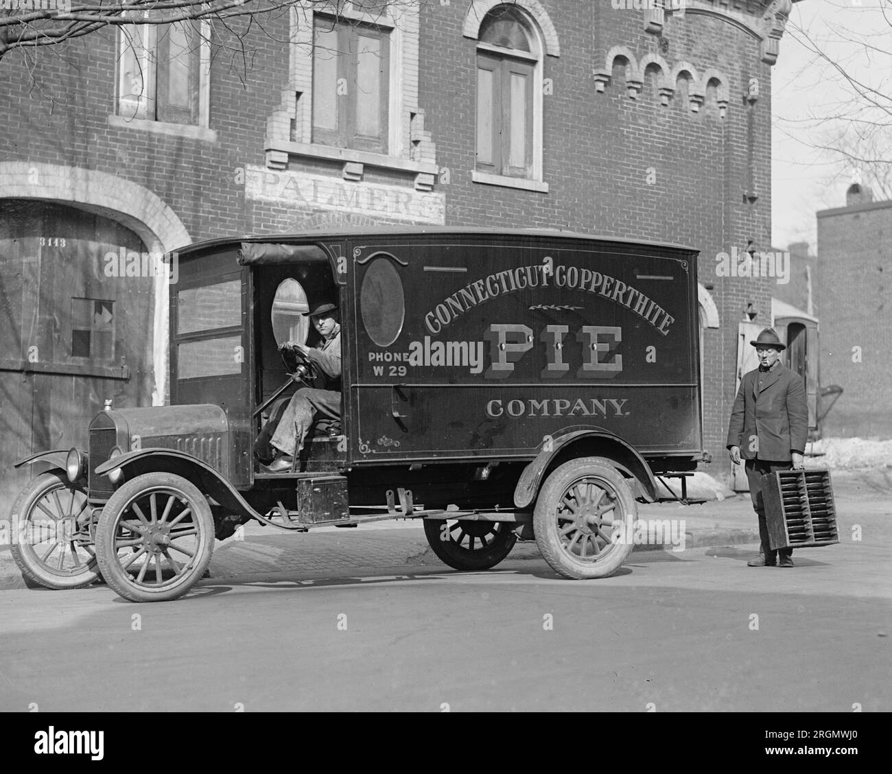 Connecticut Pie Company delivery truck (Ford truck) ca. 1923 Stock ...