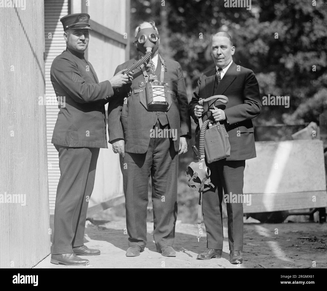Vintage gas masks Black and White Stock Photos & Images - Alamy