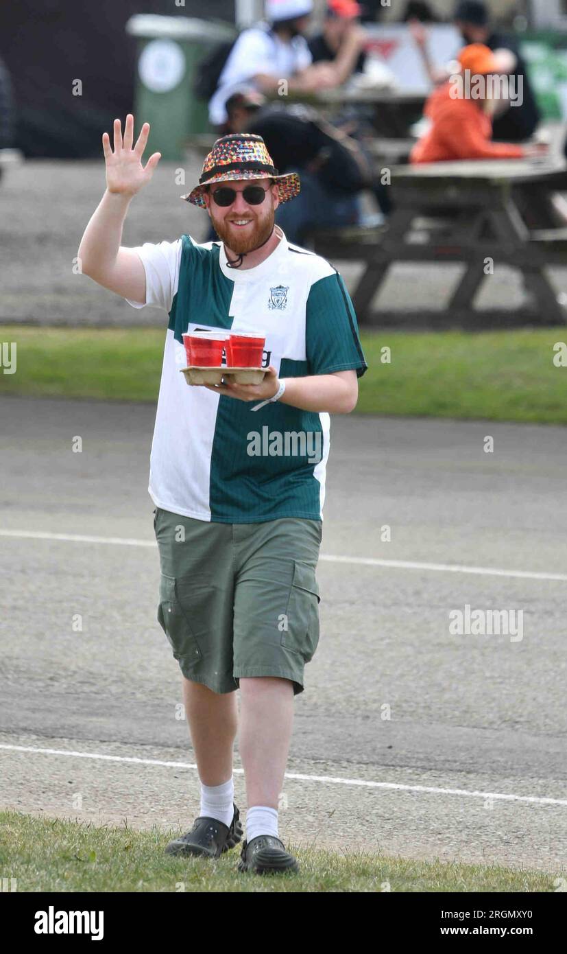 SILVERSTONE, England, 06. JULY 2023; F1 fans enjoy the sunshine during ...