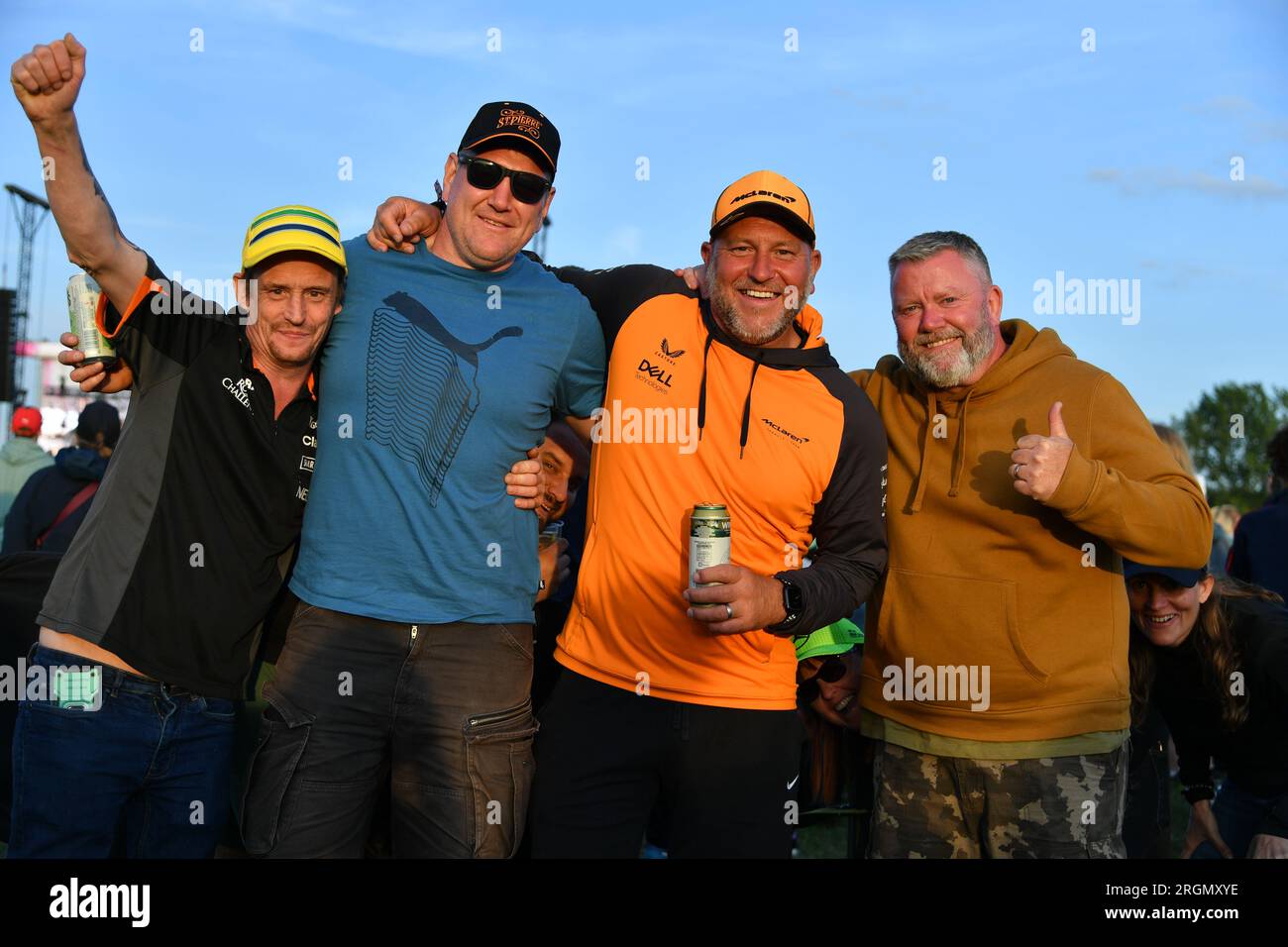 SILVERSTONE, England, 06. JULY 2023; F1 fans enjoy the sunshine during ...