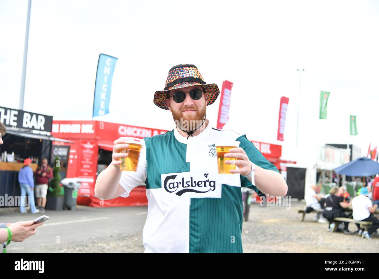 SILVERSTONE, England, 06. JULY 2023; F1 fans enjoy the sunshine during ...