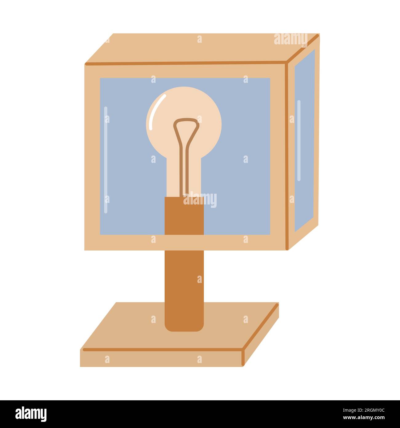 Lighting devices for decorating any home interior. A lamp in a glass ...