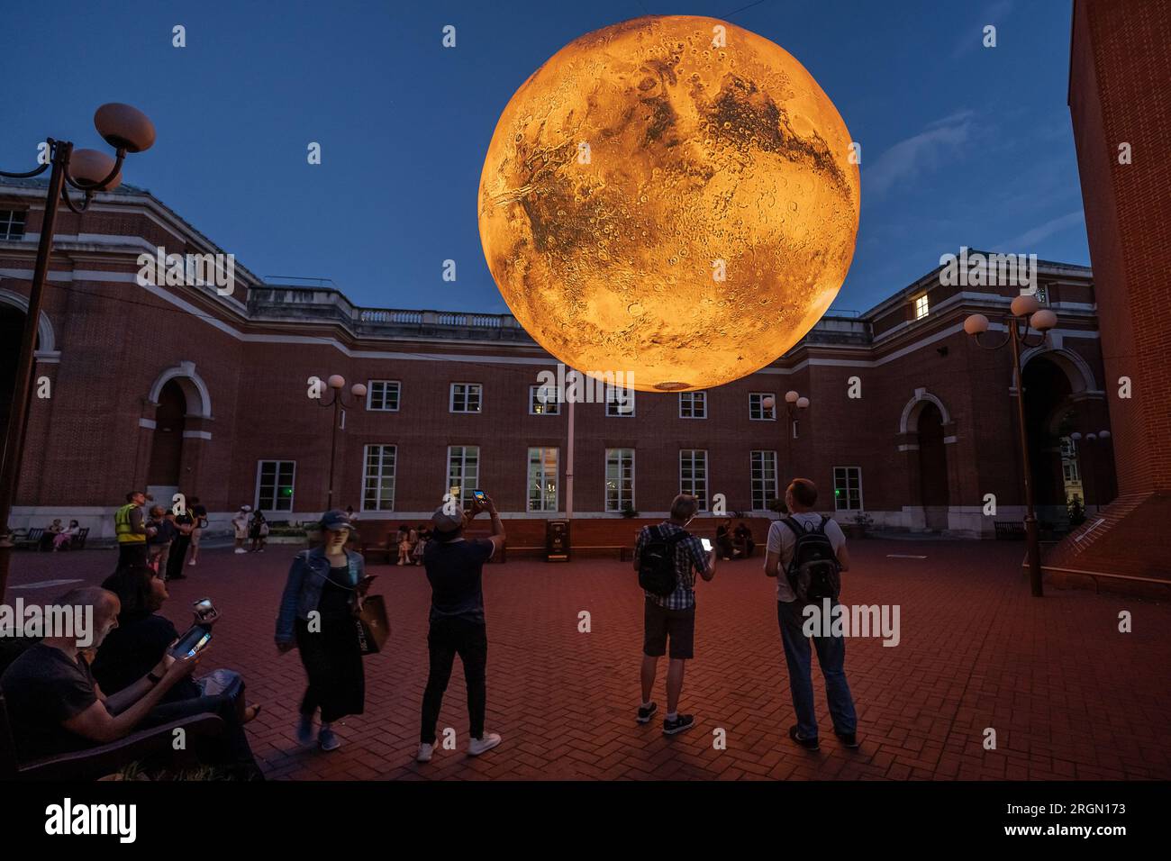 London, UK. 10th August, 2023. Mars: War & Peace by Luke Jerram. A ...
