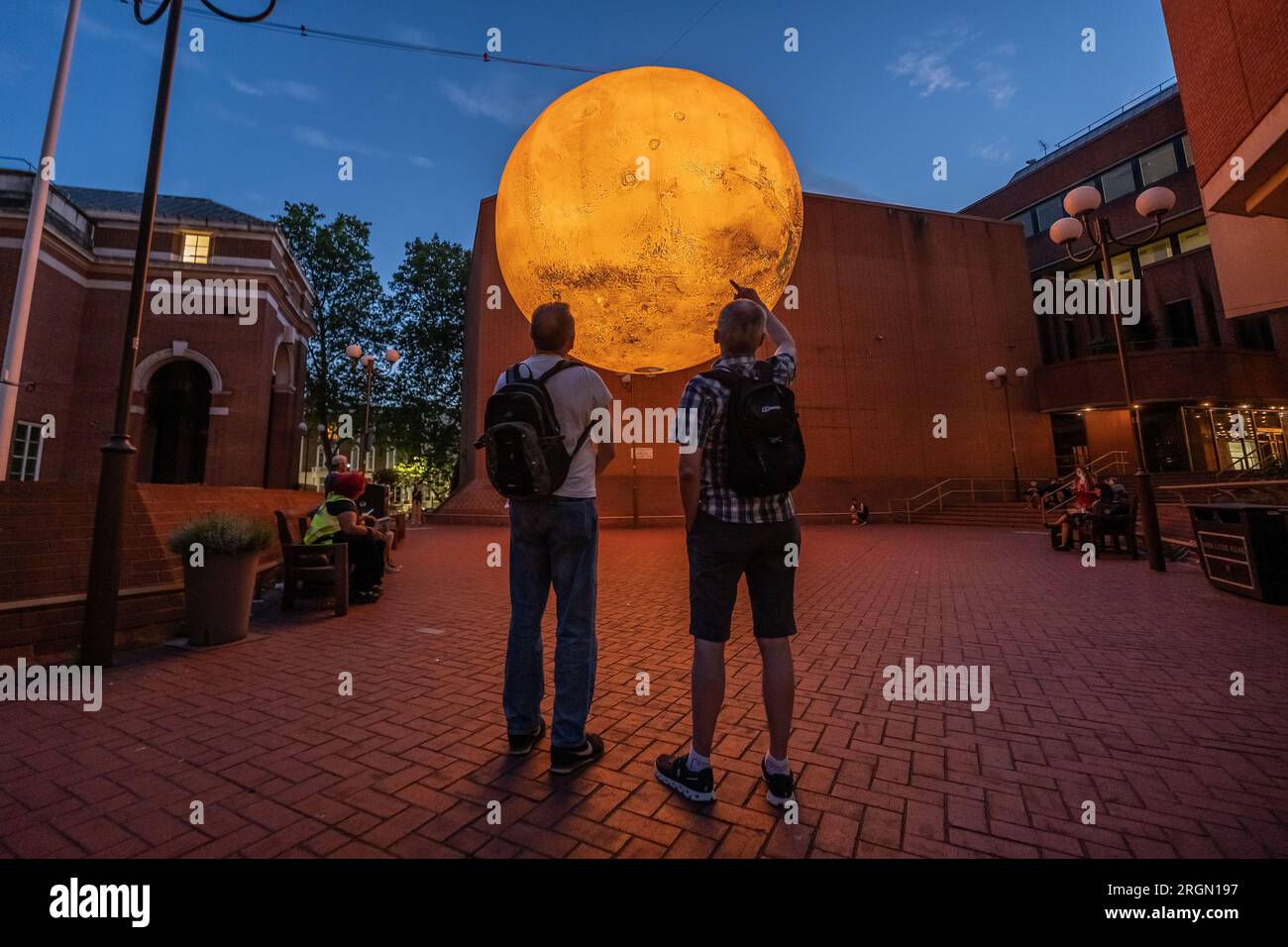 London, UK. 10th August, 2023. Mars: War & Peace by Luke Jerram. A ...