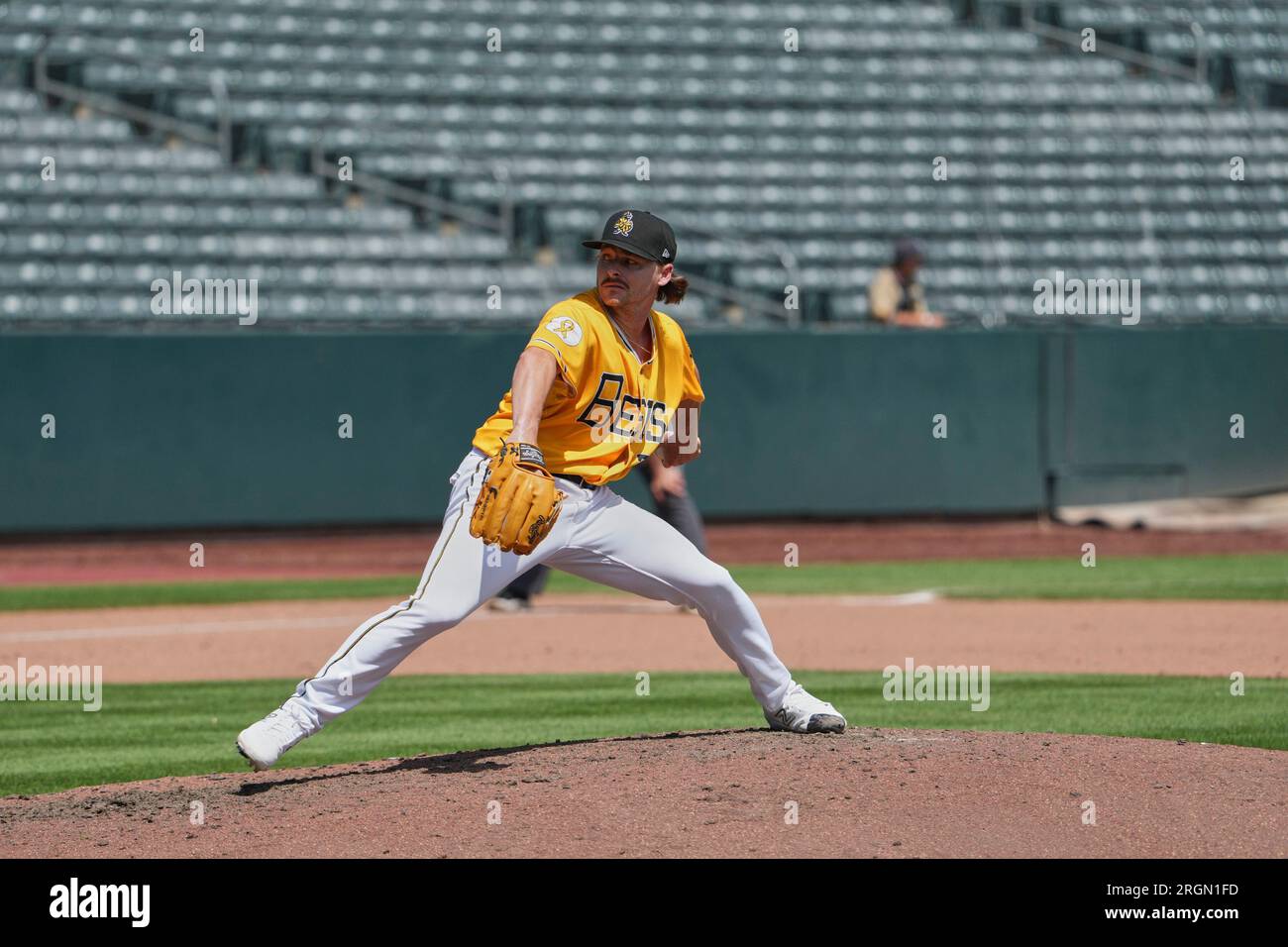 August 6 2023: Salt Lake pitcher Kolton Ingram (7) throws a pitch ...