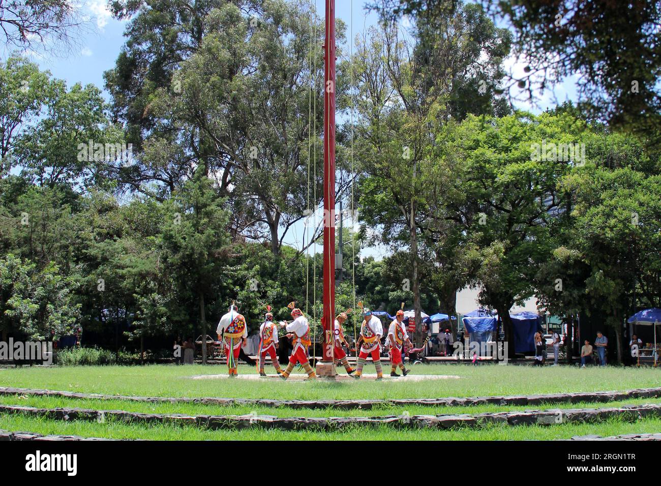 Mexico City, Mexico - August 2, 2023: The ritual ceremony of the ...