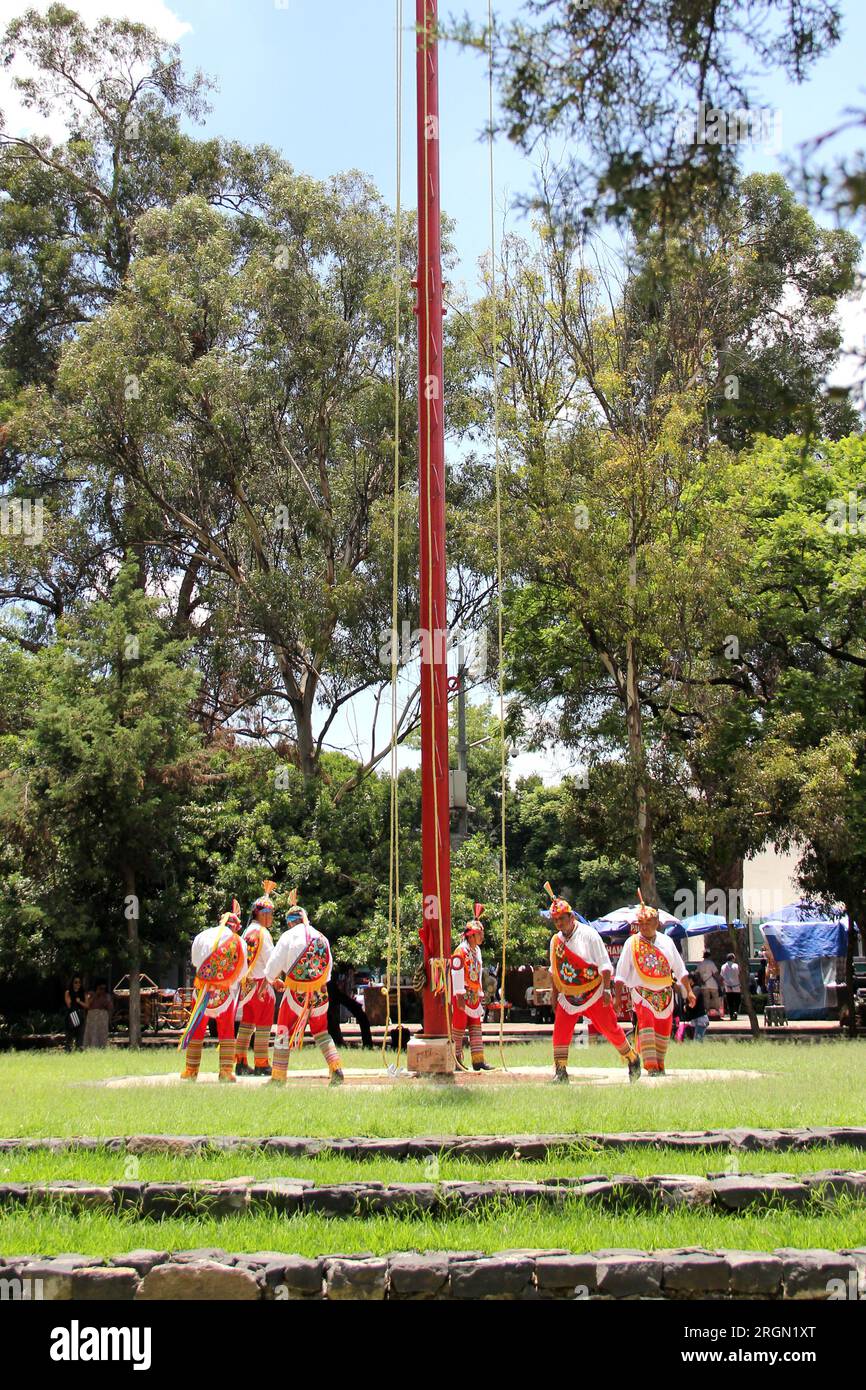 Mexico City, Mexico - August 2, 2023: The ritual ceremony of the ...