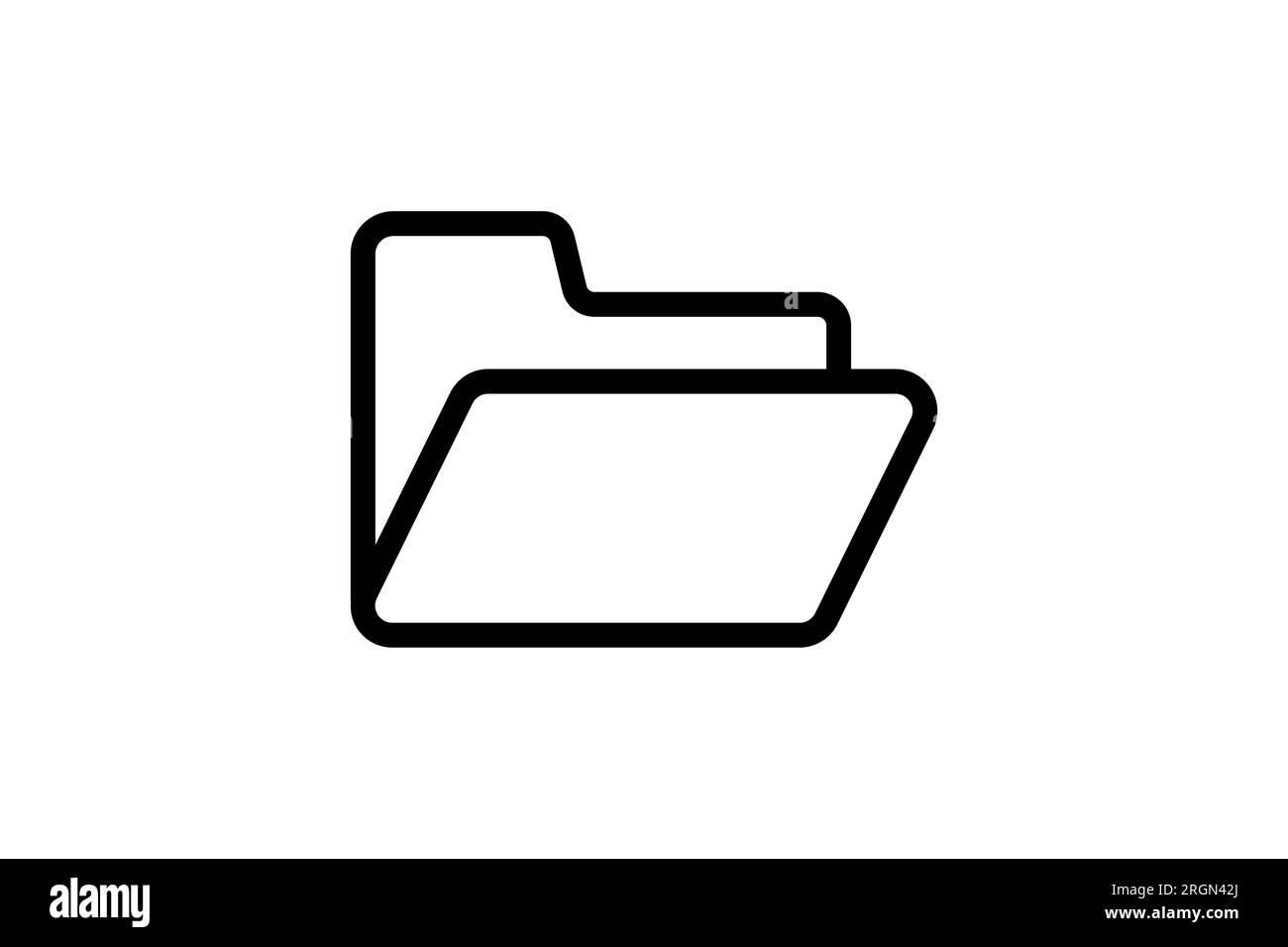 Folder Icon. suitable for web site design, app, user interfaces. line icon style. Simple vector ...