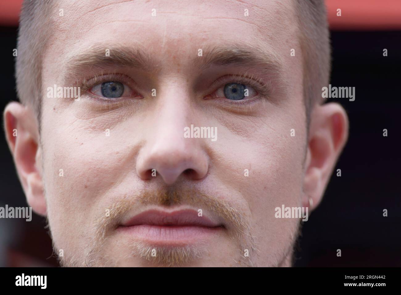 Paris, France. 10th Aug, 2023. Model Kevin Leroy in photo session on ...